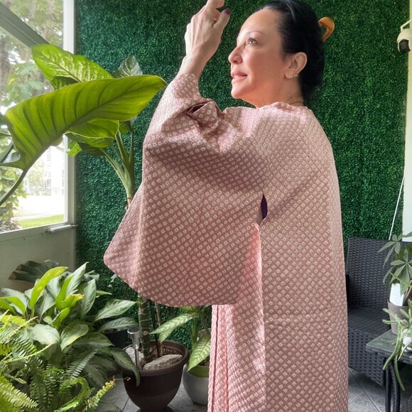 Jackets & Coats | Original Kimono Vest Japanese Rose Origami Pattern ...